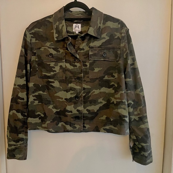 John + Jenn | Jackets & Coats | John Jenn Crop Camo Jacket | Poshmark